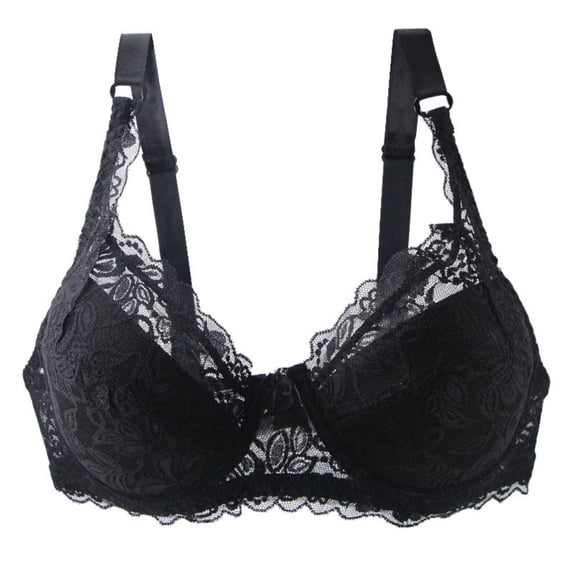 Ailaofu Women's Plus Size D Cup Underwire Bra Lightweight Lift Support ...