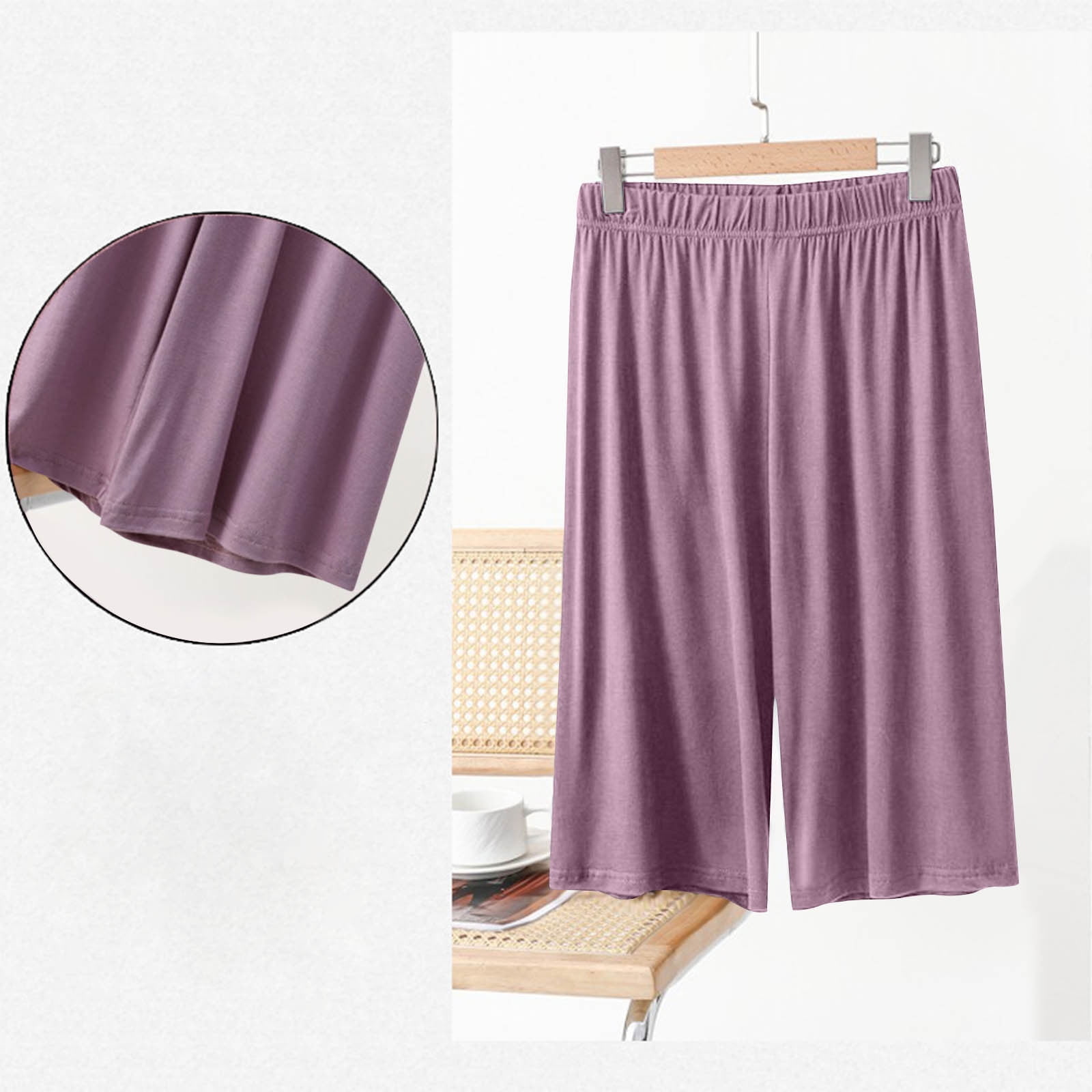 Ailaofu Women's Ultra Soft Modal Pajama Pants - Elastic Waistband ...
