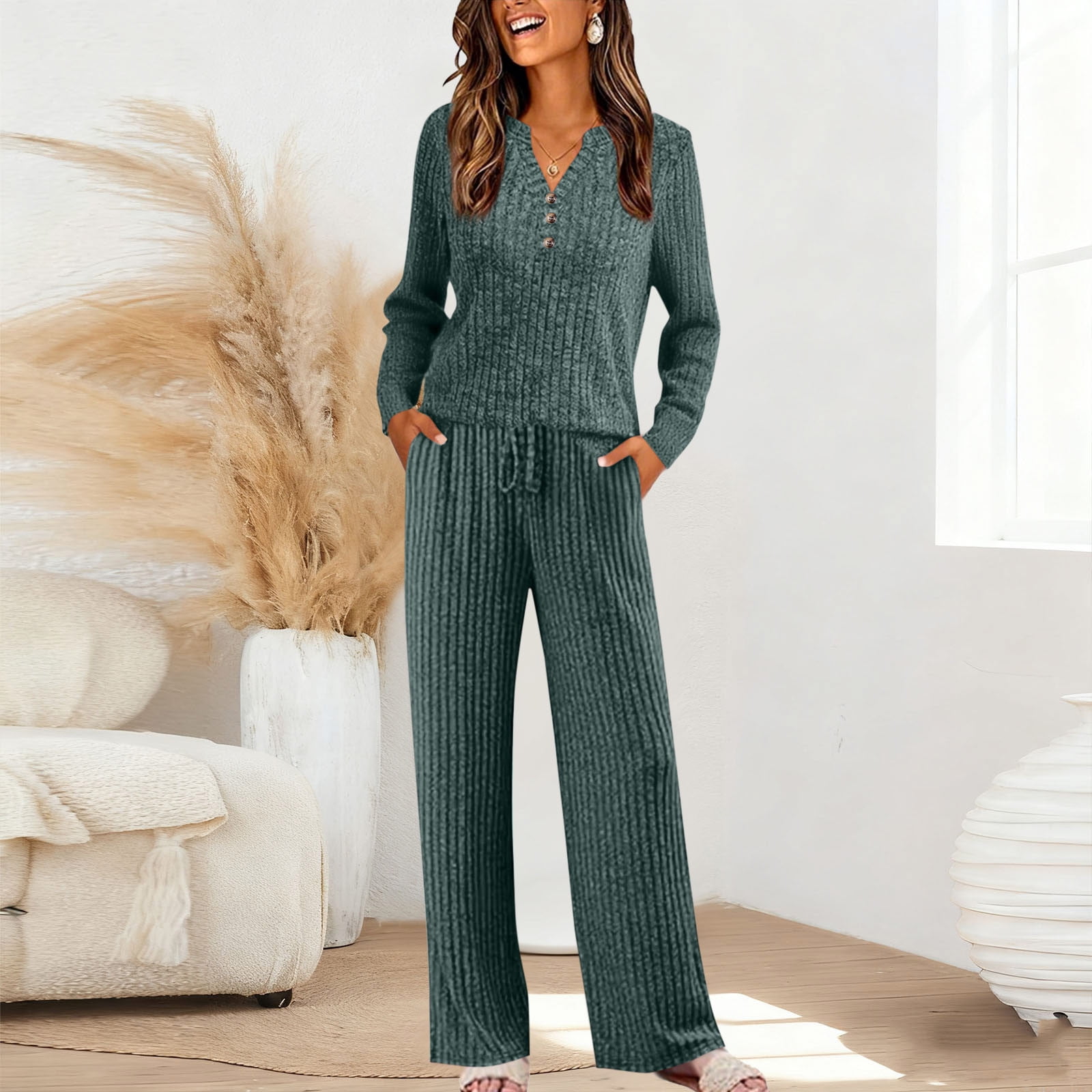 Ailaofu Womens 2 Piece Lounge Sets Matching Airport Travel Outfits 2026 ...