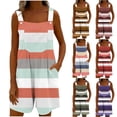 Ailaofu Womens Fashion Prints Sleeveless Overalls Shorts Adjustable ...