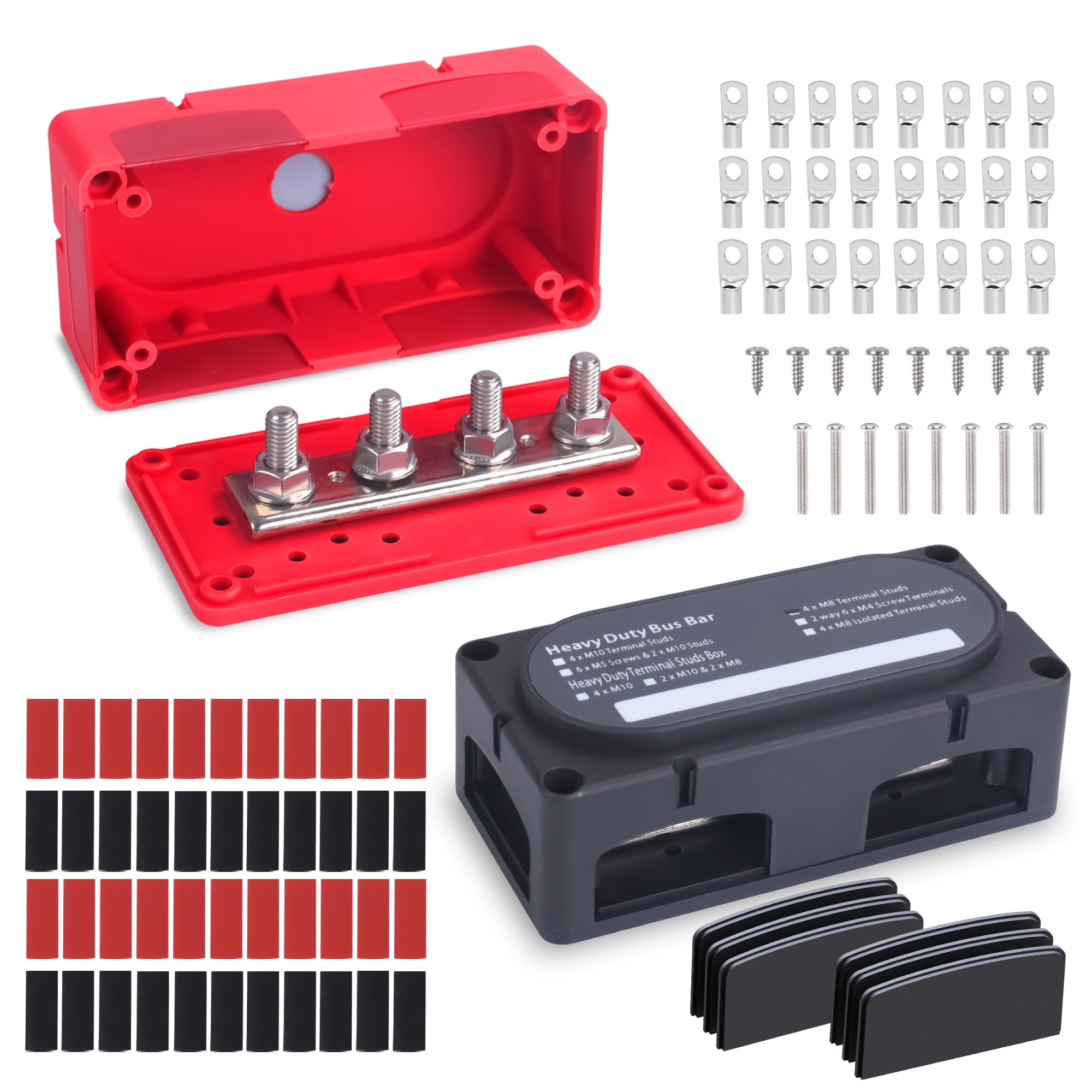 Ailbiuko 300A Bus Bar Heavy Duty Module 12V 24V 48V DC Power ...