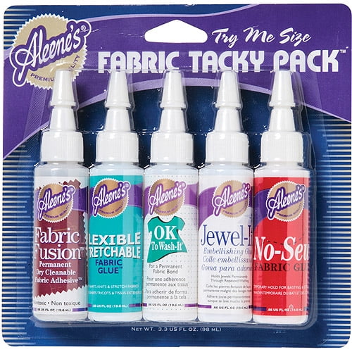 Aileene's Tacky Pack Fabric Glue, 5Pk, 0.66 fl oz - Walmart.com