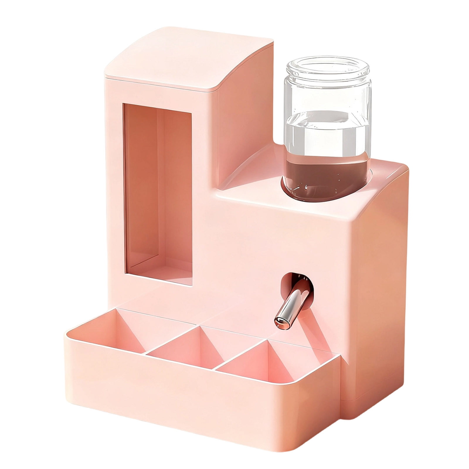 Ailezt 2 In 1 Pig Food Water Dispenser Rabbit Water Bottle Leak Proof 2 ...