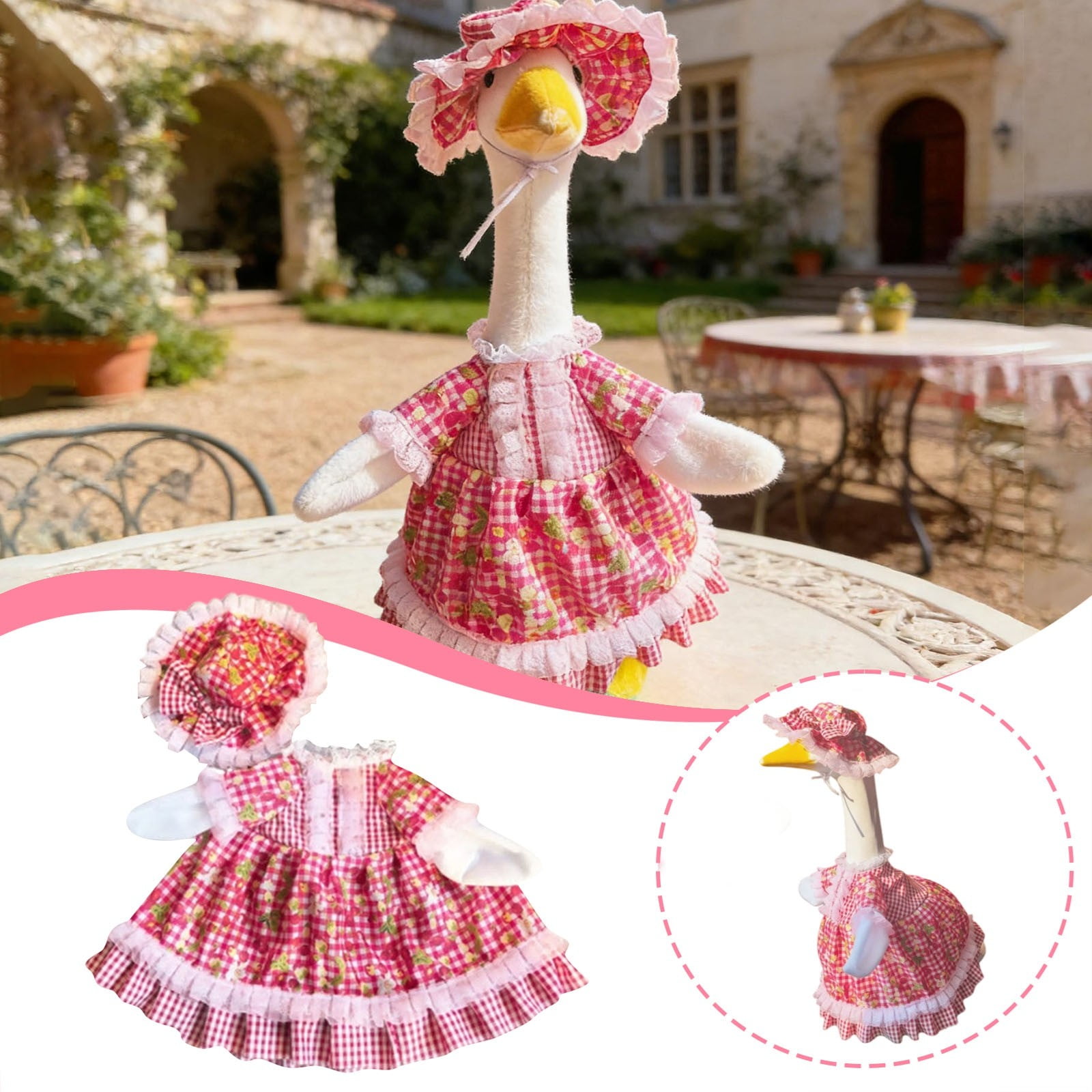 Ailezt Cherry Print Goose Costume Outfit For Small Medium Large And ...