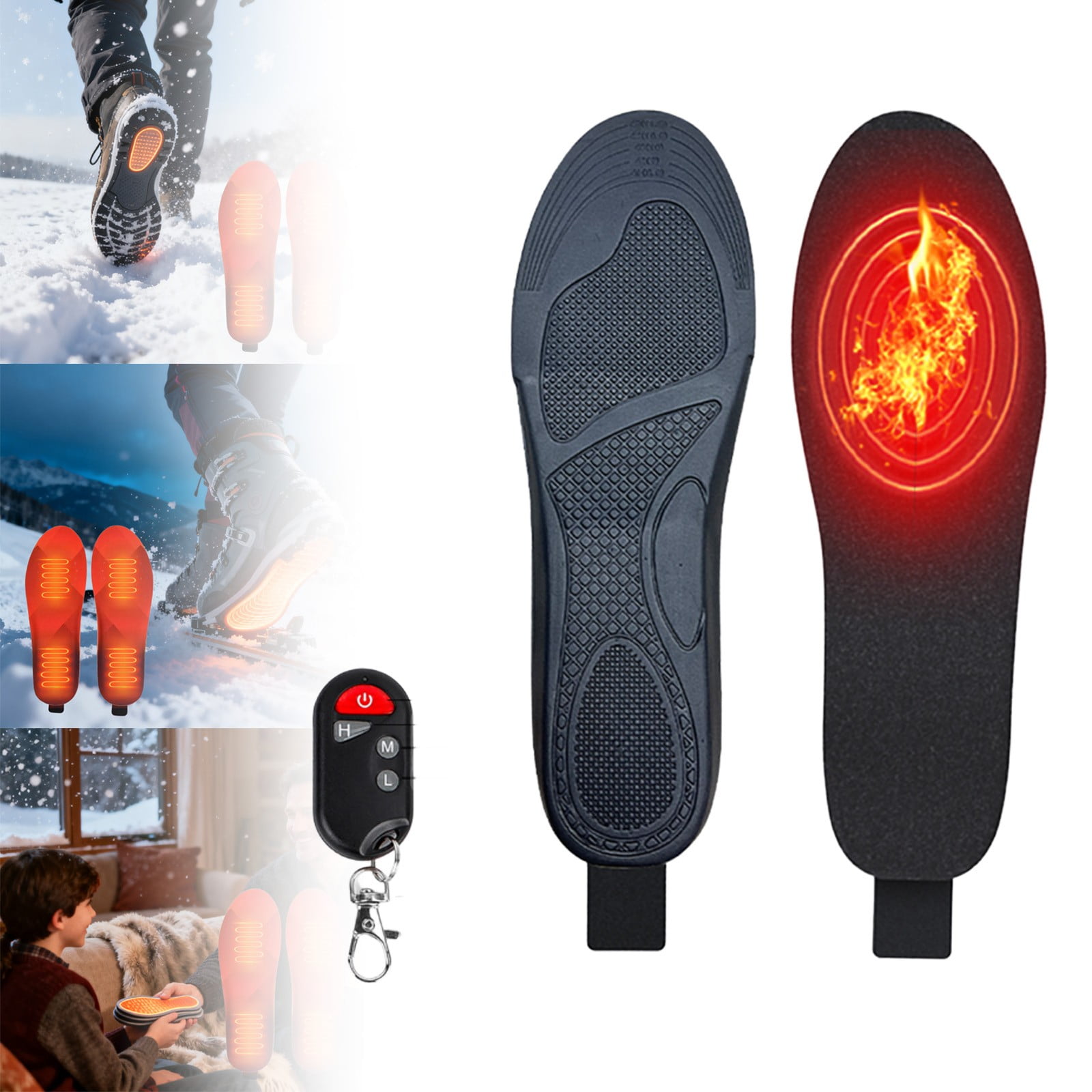 Ailezt Rechargeable Wireless Heating Insoles For Plantar Fasciitis ...