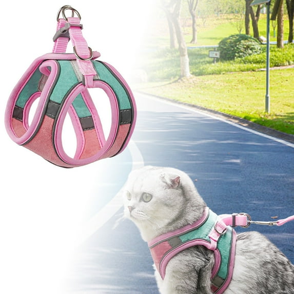 Ailezt Reflective Cat Harness And Leash Set Escape Proof Pet Vest For ...