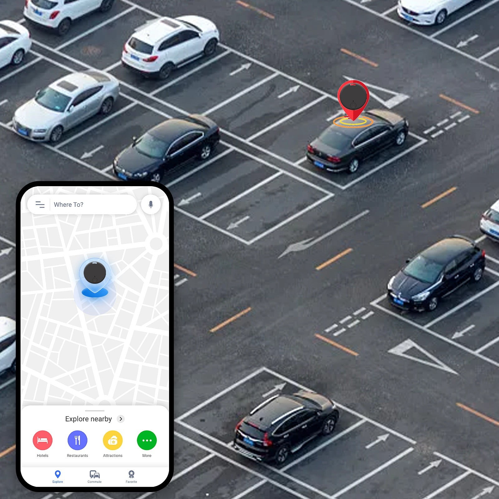 Ailezt Smart 5.0 Lost Round Key Finder With App Support For Keys Bags ...
