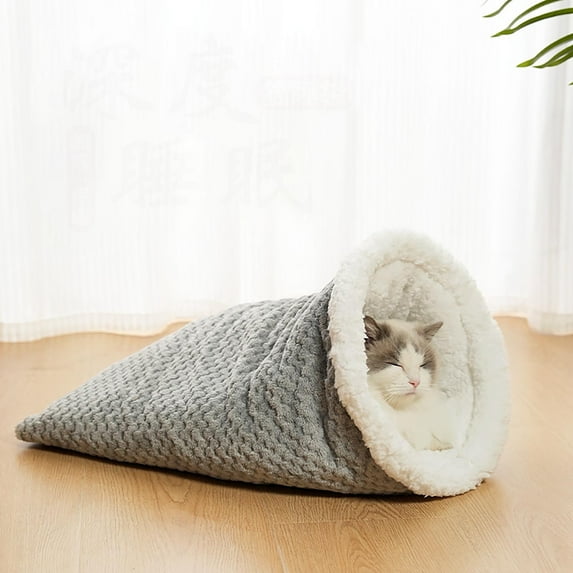 Ailezt Ultimate Warm Cat Sleeping Enclosed Bed For Indoor Cats Cozy ...