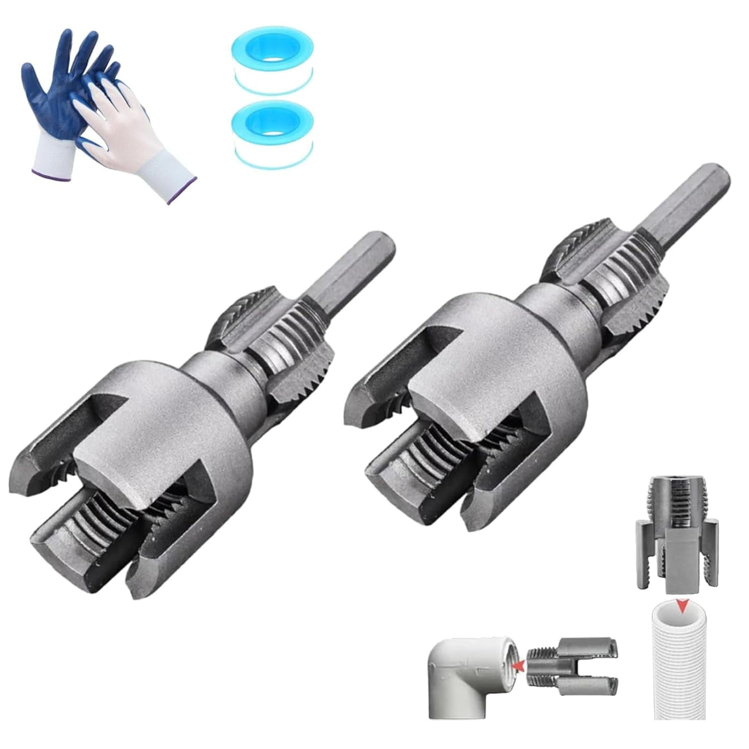 Ailsion/Fullofcarts Pipe Thread Cutting Tool, Integrated Internal ...