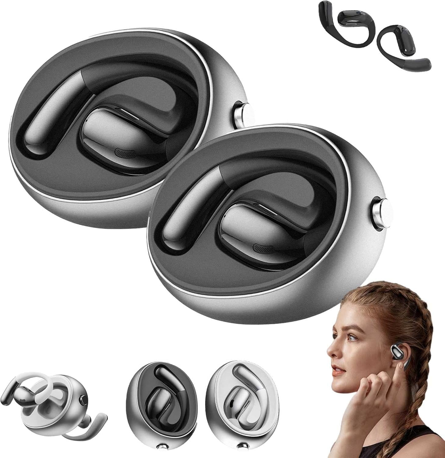 Ailsion Translation Ear Buds, Ai Translation Open Ear Earbuds, Wireless ...