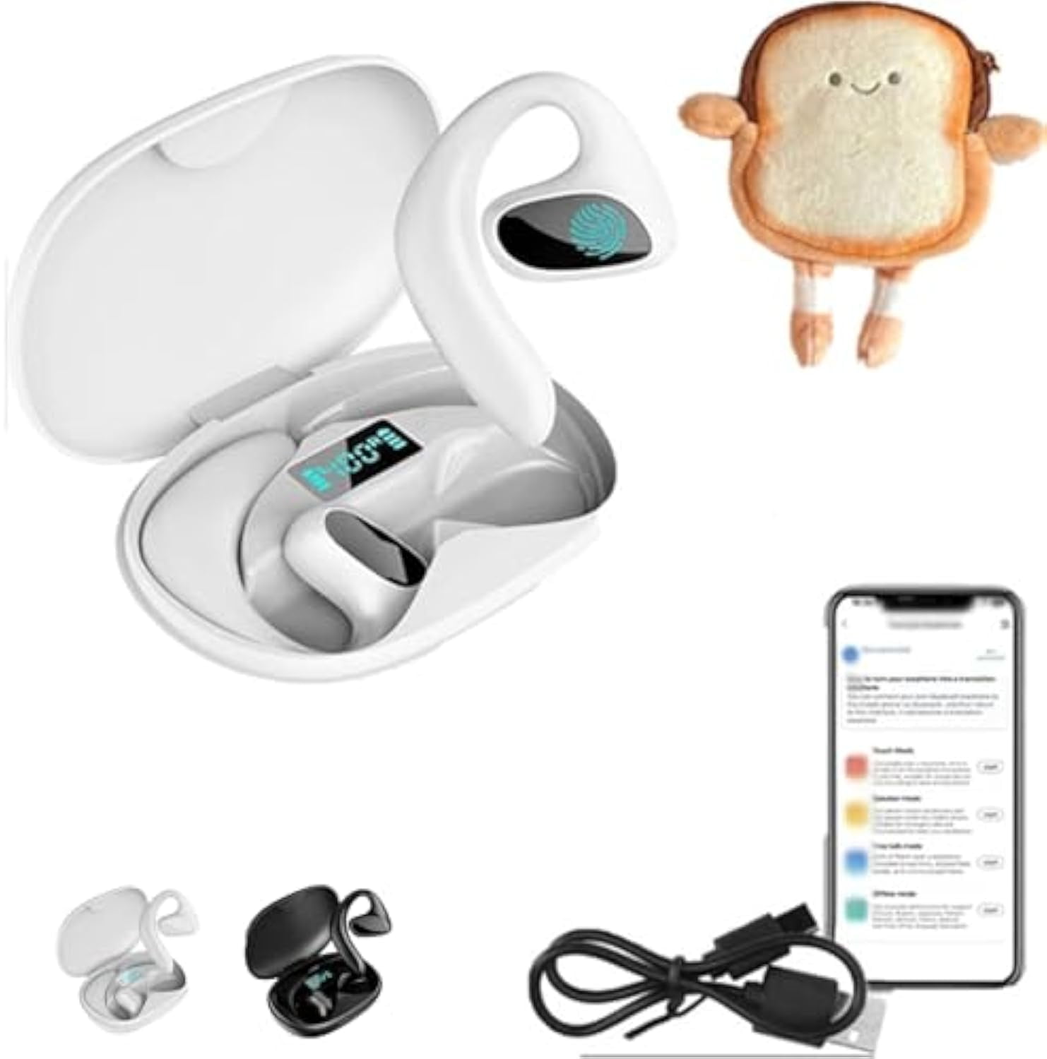 Ailymur V2 Language Translator Earbuds, 144 Languages & Accents Two-Way ...