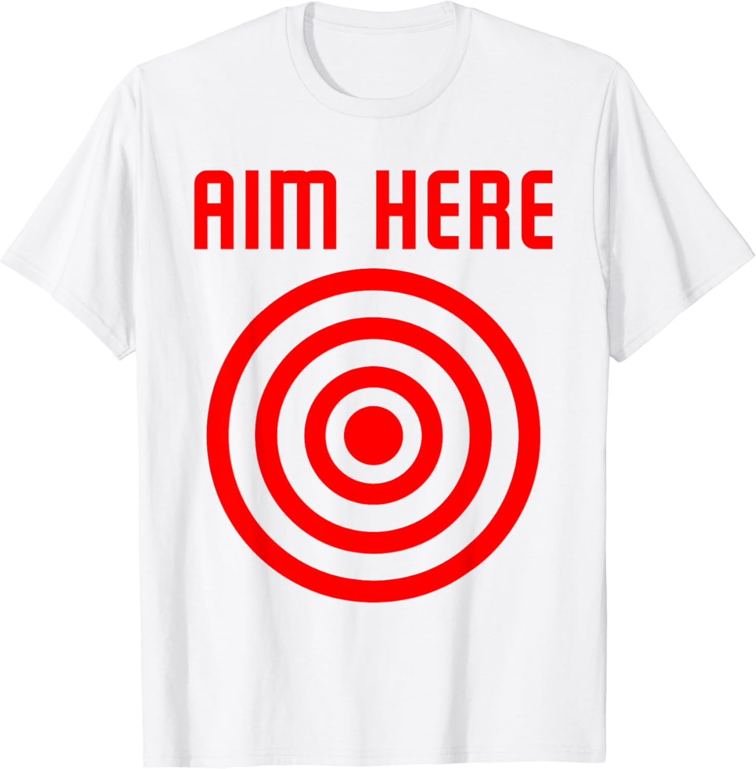 Aim Here - Bullseye Shooting Target T-Shirt - Walmart.com