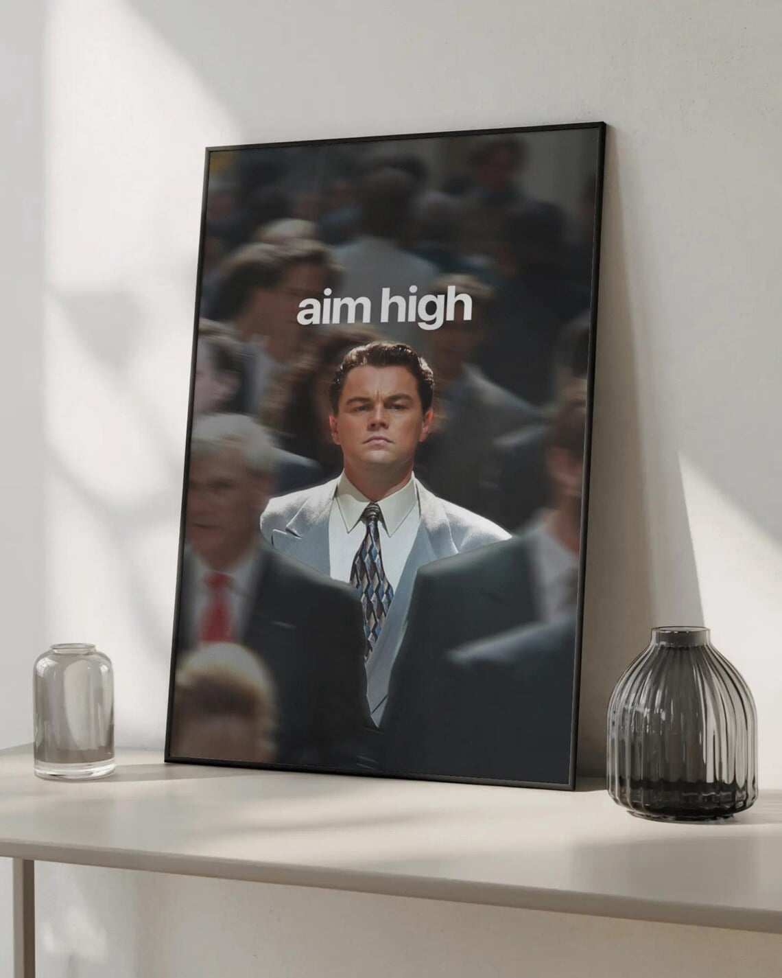 Aim High Motivation Money Mindset Wall Art Inspiring Success Quote ...