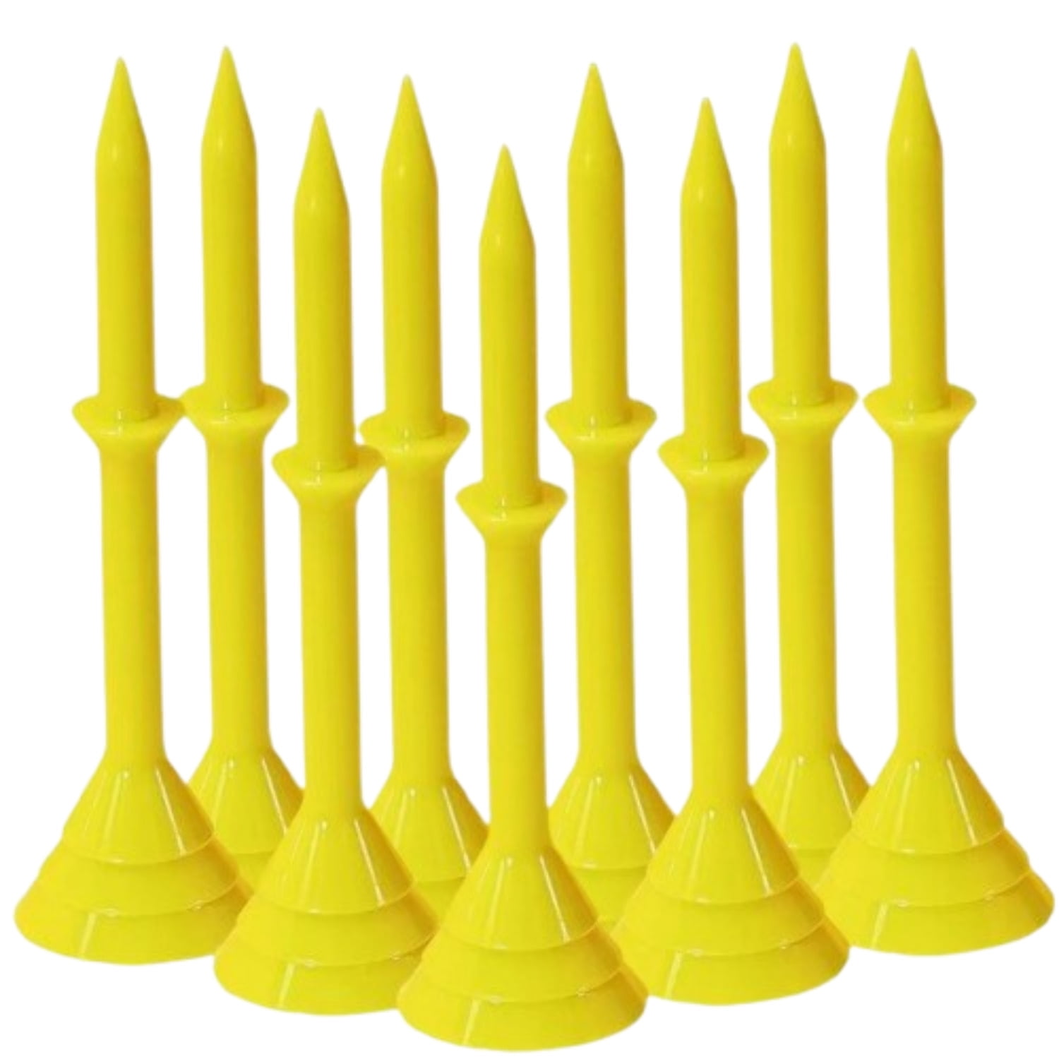 Big Cup Golf Tees with Stopper. 2" Ball Height. Bag of 10 Tees by Aim ...