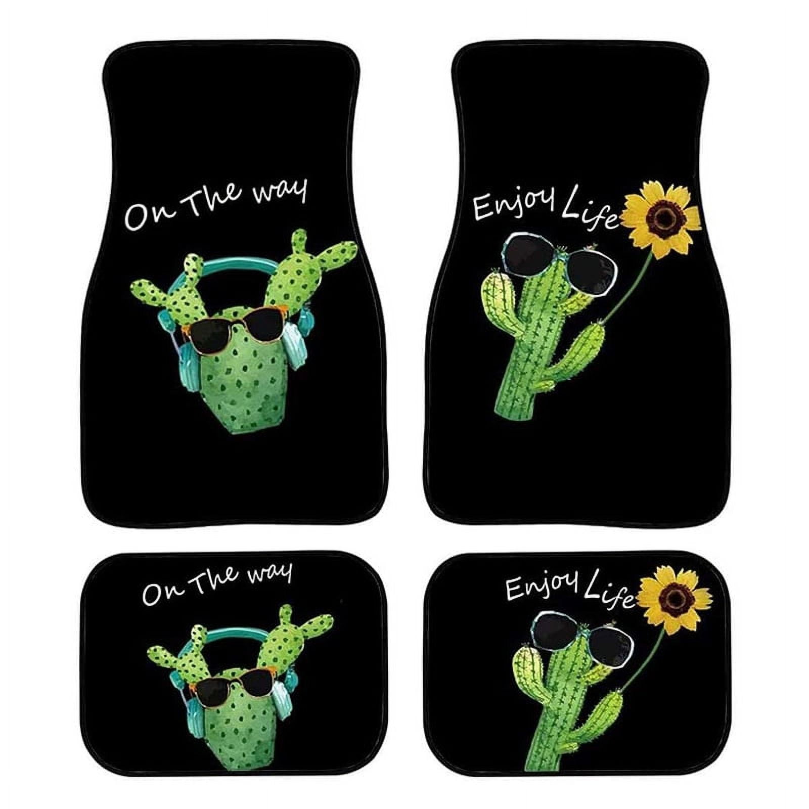 Aimaao Red Rose Flower Pattern Car Floor Mats Stylish Decor Carpet ...