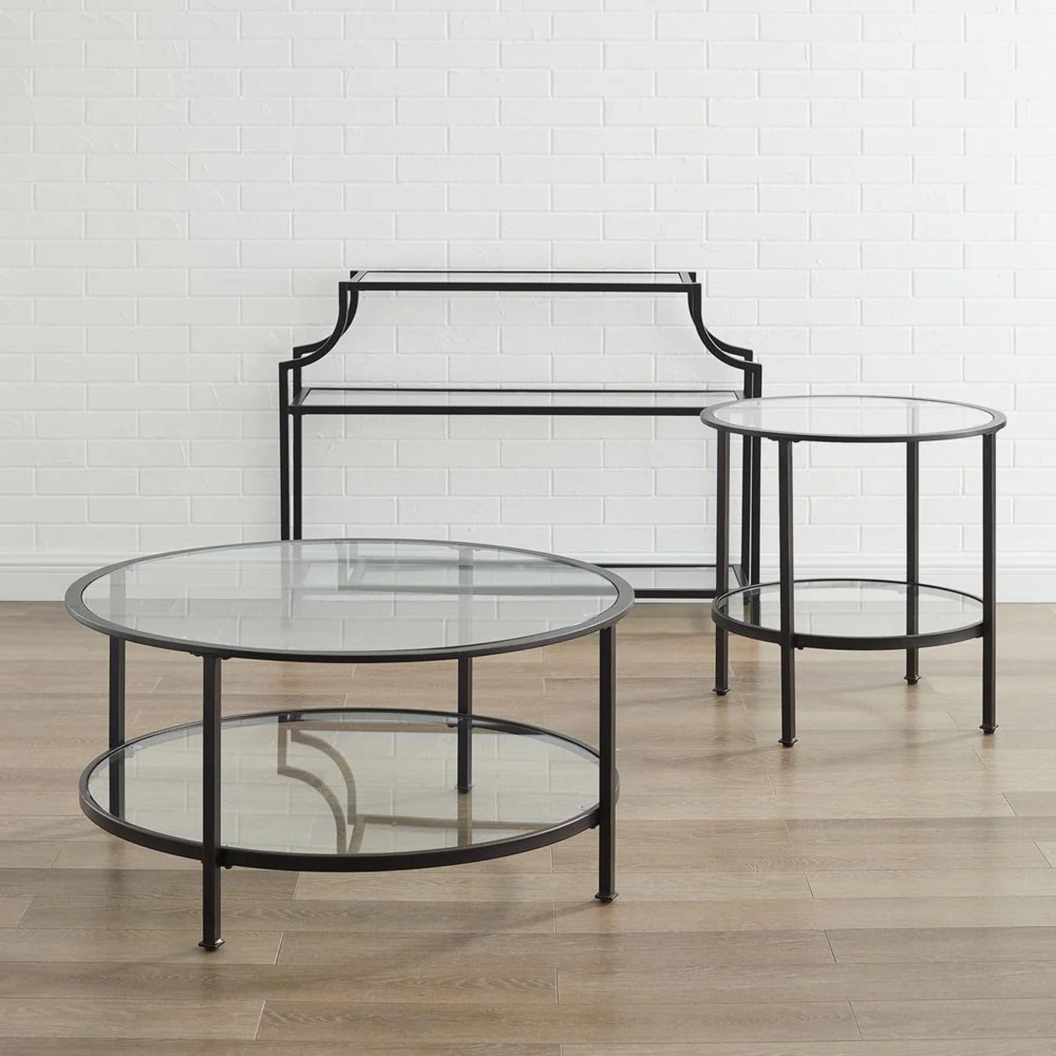 Aimee 3Pc Coffee Table Set Oil Rubbed Bronze - Console, Coffee, End ...