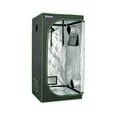 Aimee Lii 32 x 32 x 63 Inch Mylar Hydroponic Grow Tent with Observation ...
