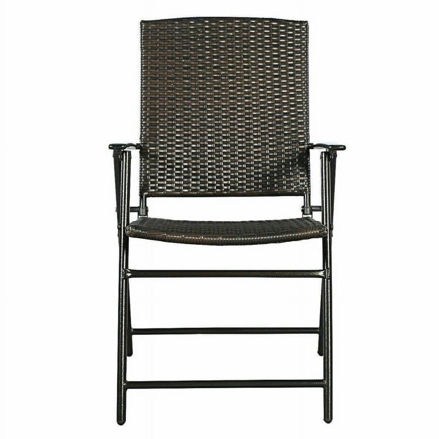 Aimee Lii Set of 4 Rattan Folding Chairs, Outdoor Furniture - Walmart.com