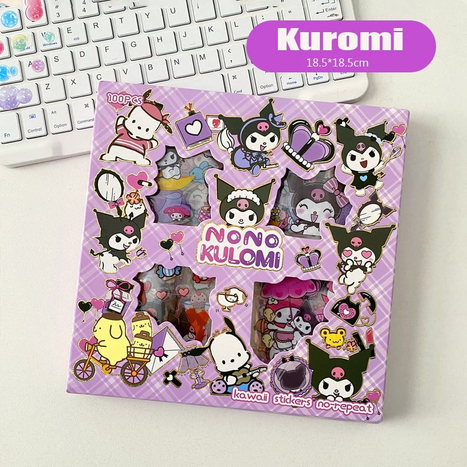 Aimey 100Pcs Sanrio Kuromi Melody Cinnamoroll PET Transparent ...