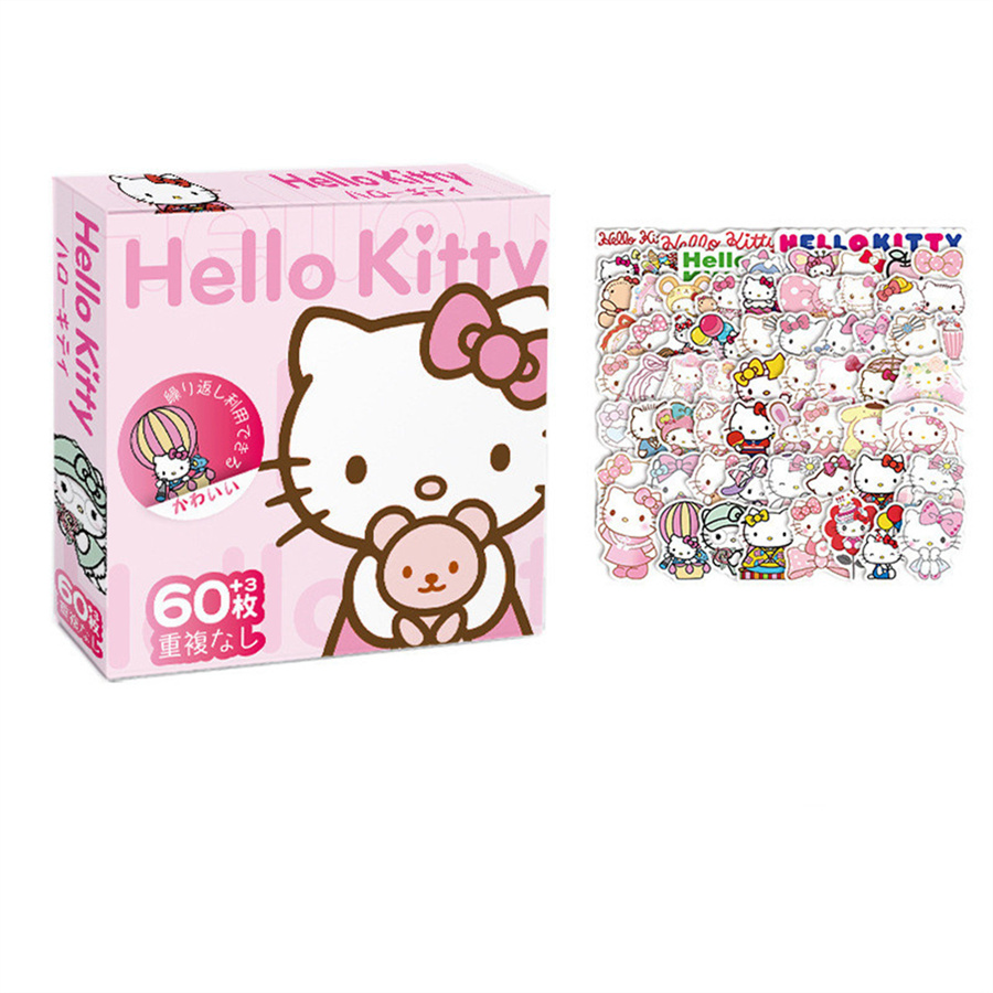 Aimey 60Pcs Anime Stickers Sanrio Accessories Y2K Hello Kitty Things ...