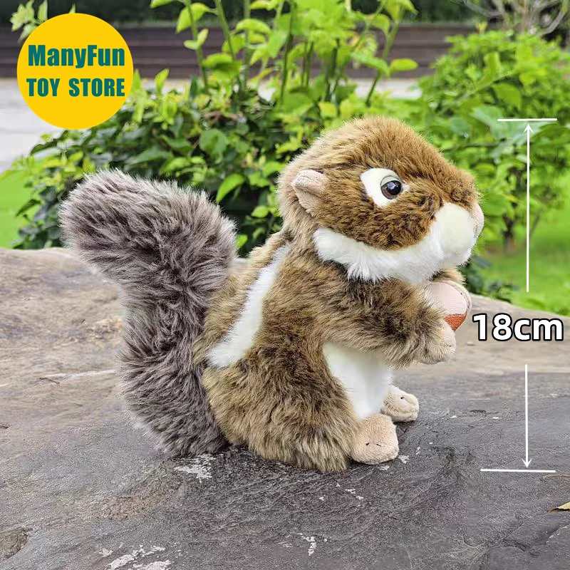 Aimey Chipmunk Plush Toy High Fidelity Cute Tamias Plushie Squirrel ...