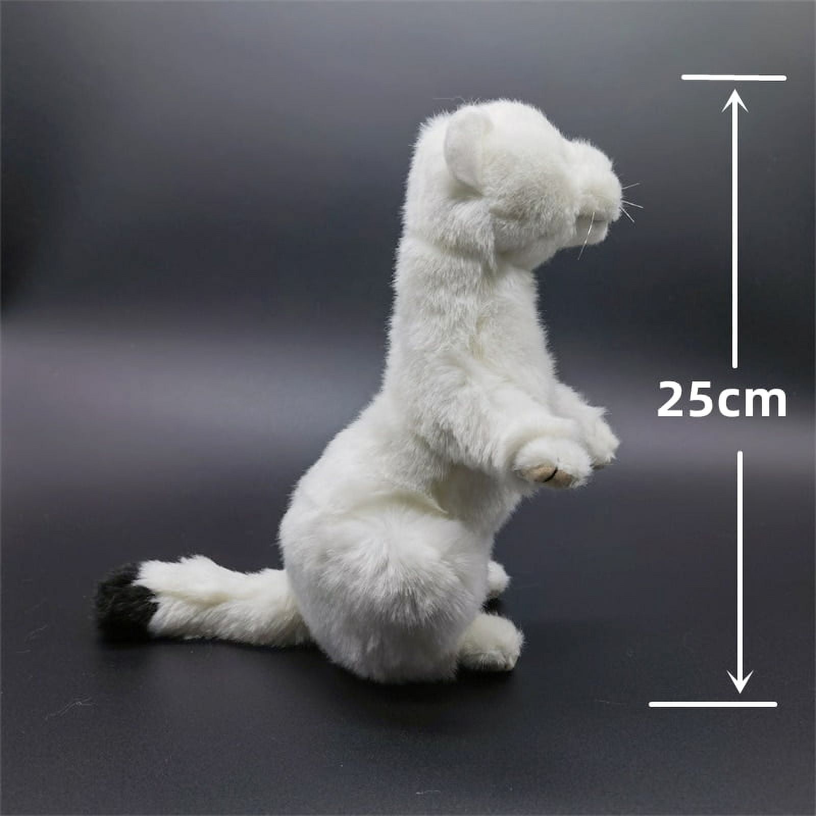 Aimey Ferret High Fidelity Cute Mink Stoat Plush Toys Lifelike Animals ...