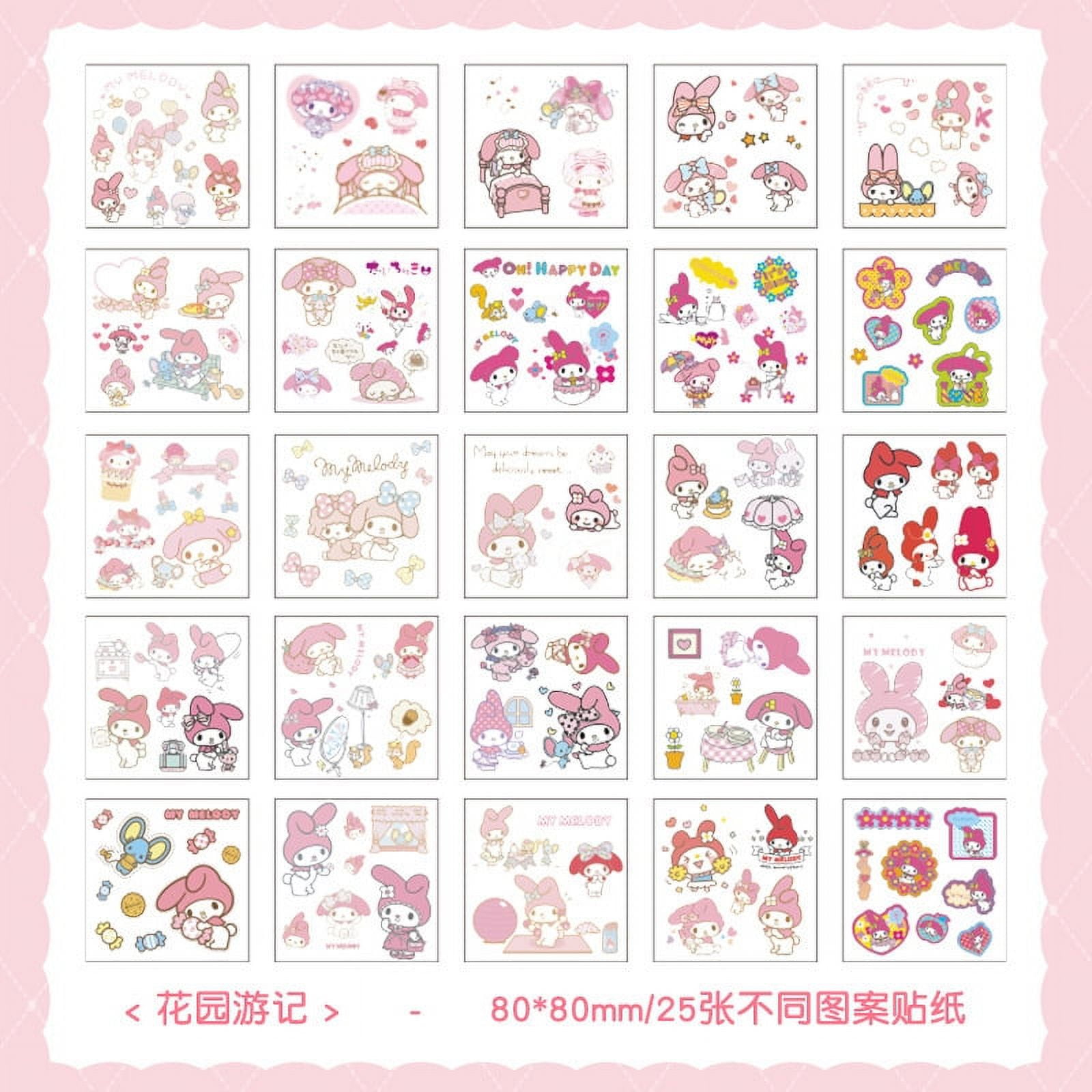 Aimey Kawaii Sanrio Kuromi Sticker Hello Kitty Waterproof PVC DIY Goo ...