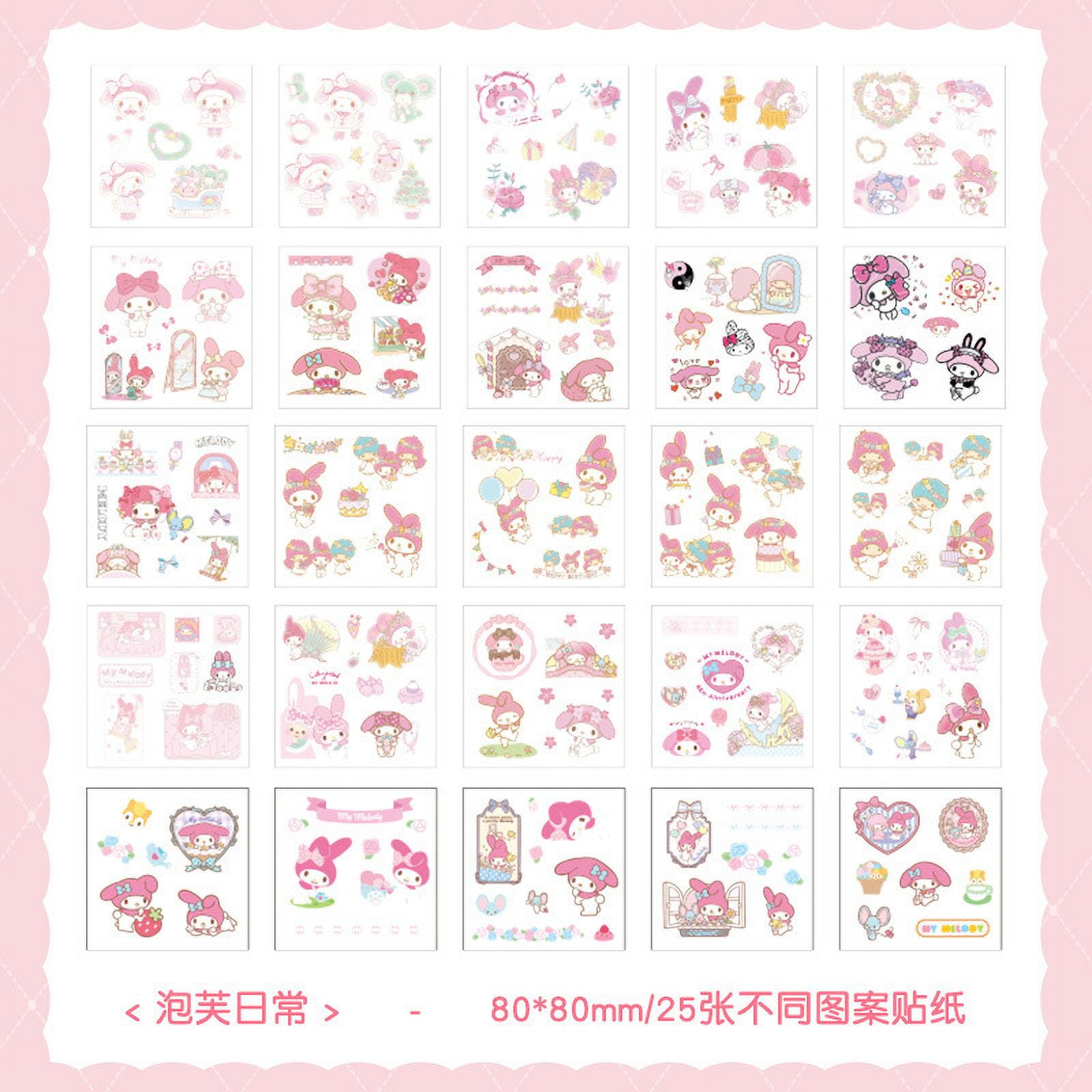 Aimey Kawaii Sanrio Kuromi Sticker Hello Kitty Waterproof PVC DIY Goo ...