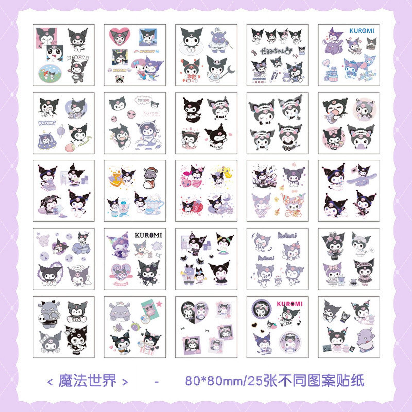 Aimey Kawaii Sanrio Kuromi Sticker Hello Kitty Waterproof PVC DIY Goo ...