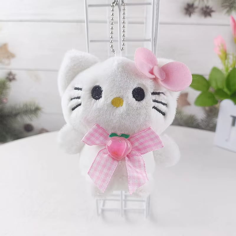 Aimey Kawaii Sanrio Plush Keychain Cinnamoroll Hello Kitty Stuffed ...