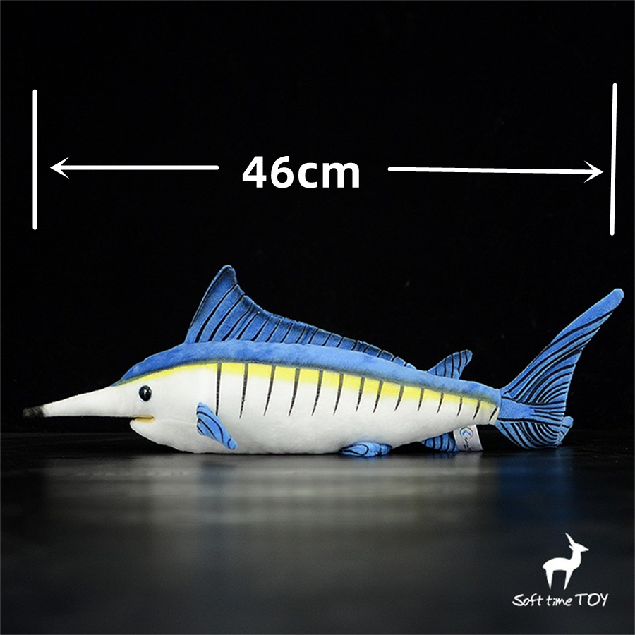 Aimey Marlin Fish High Fidelity Anime Cute Plushie Blue Marlin Plush ...