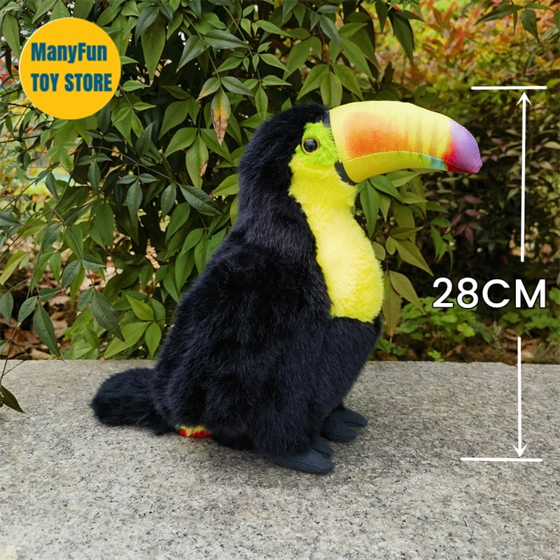 Aimey Realisitc Toucan High Fidelity Hornbill Plush Toys Toco Plushie ...