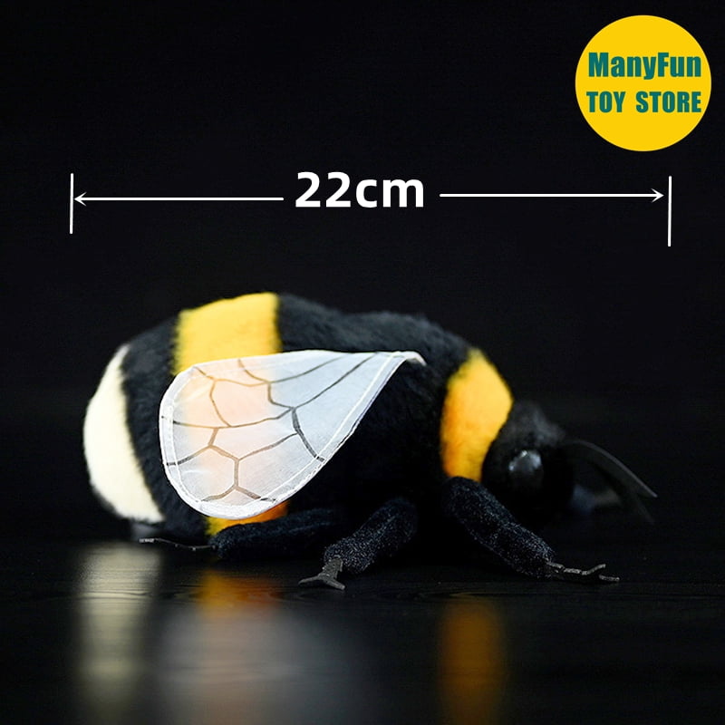 Aimey Realistic Bumblebee High Fidelity Bee Plushie Wasp Plush Toys ...