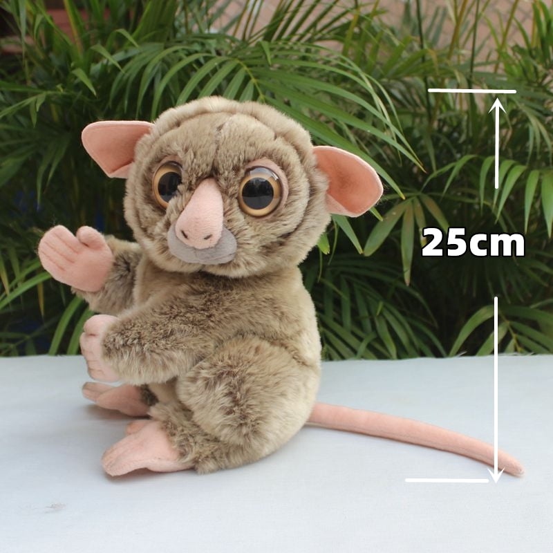 Aimey Realistic Wide-eyed Tarsier High Fidelity Cute Plushie Monkey ...