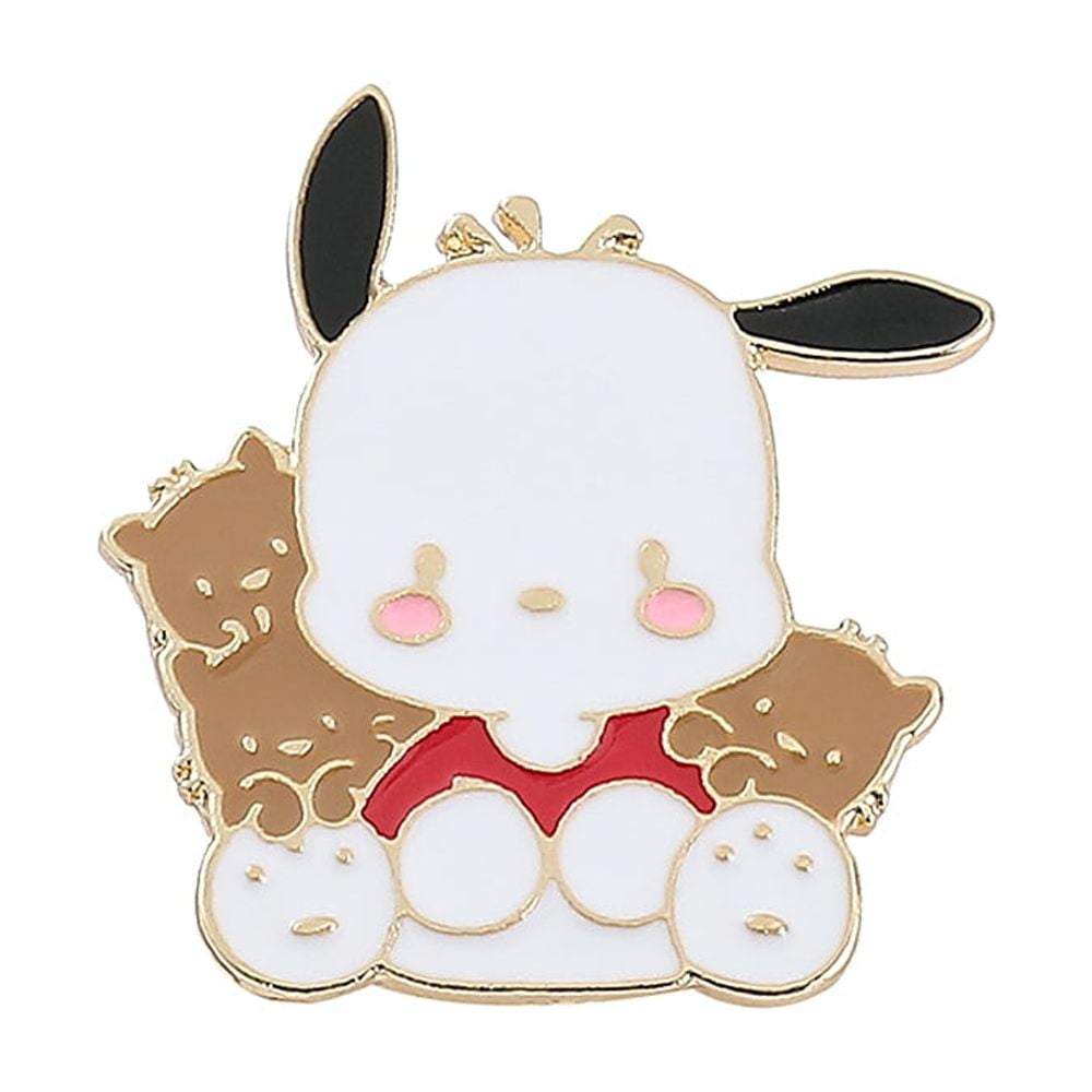 Aimey Sanrioes Cartoon Figure Enamel Pin Kuromi Hello Kitty Cinnamoroll Melody Badge Brooch for ...