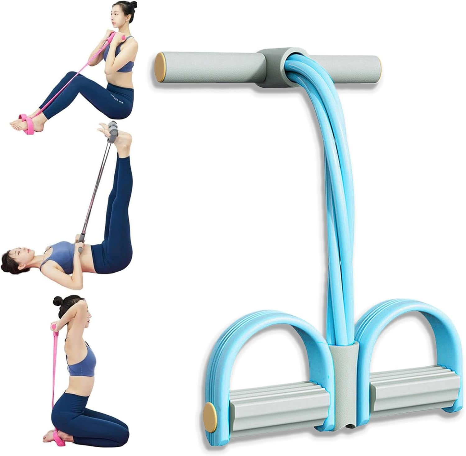 Aimierbuy Stirrup Puller, 21 Fitness Resistance Bands-4 Tube Pedal ...
