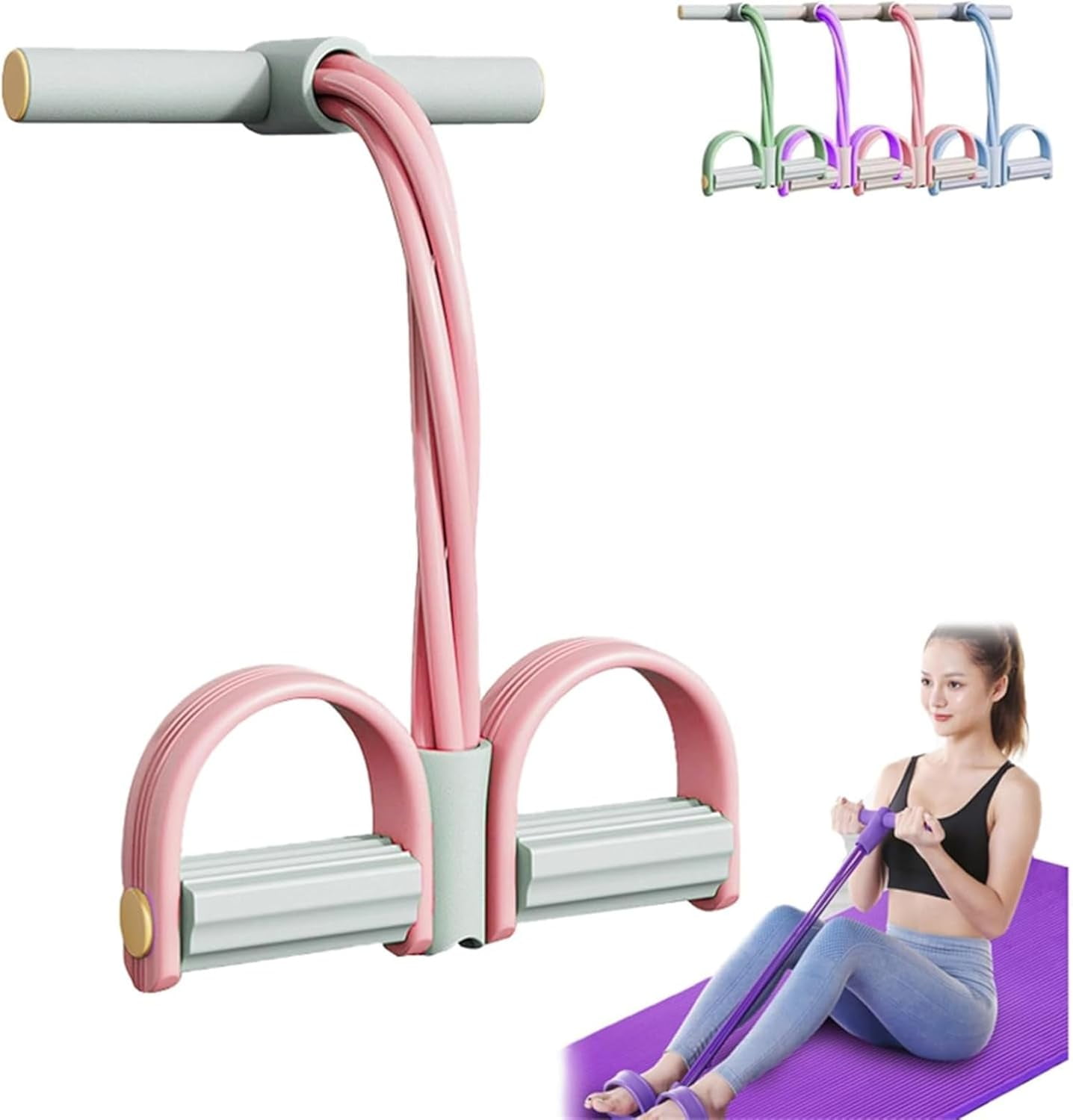 Aimierbuy Stirrup Puller, 21 Fitness Resistance Bands-4 Tube Pedal ...