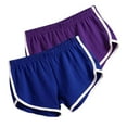 Aimik 2PC Ladies Striped Edge Sport Shorts Soft Casual Gym Sleep ...