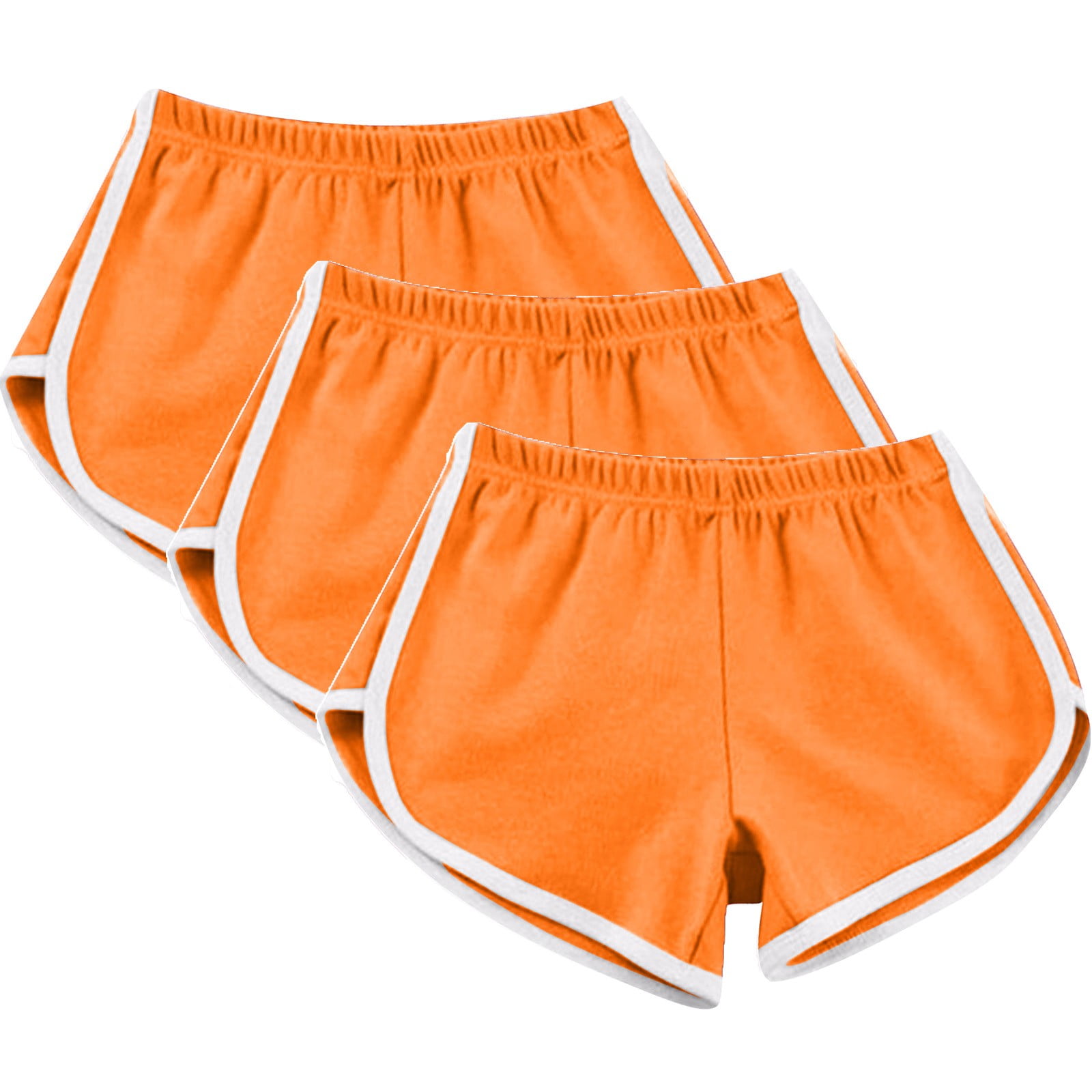 Aimik 3 Pack Women's Summer Yoga Shorts Fashionable Beach Shorts White ...