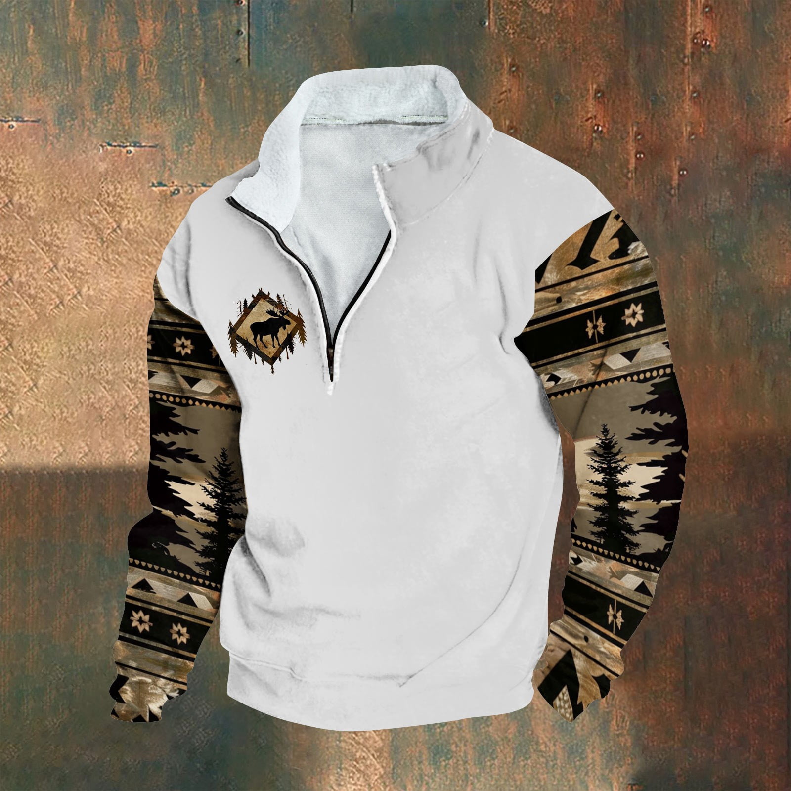 Aimik Hanes Aztec Cowboy Mens Hoodie Vintage Graphic Western Hoodies ...