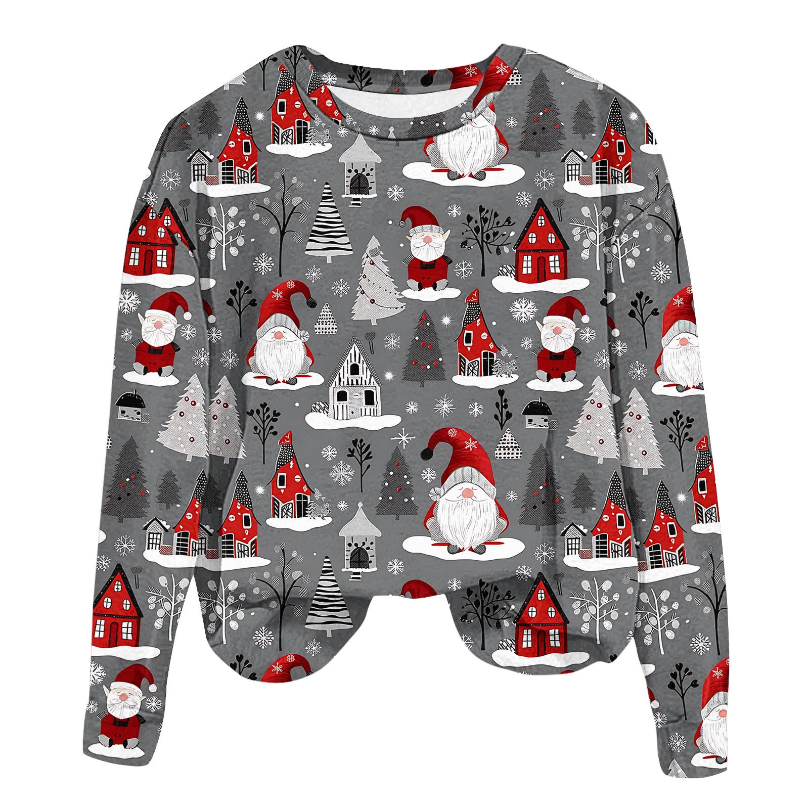 Aimik Hanes Christmas Sweatshirts for Women Cute Dwarf Graphic Long ...