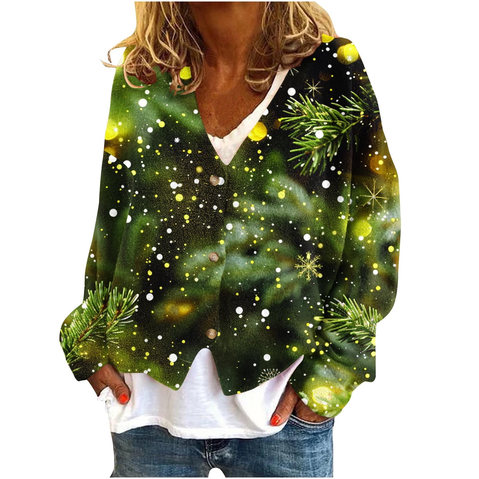 Aimik Hanes Cyber and Monday Deals Holiday Tunic Tops for Women V-Neck ...