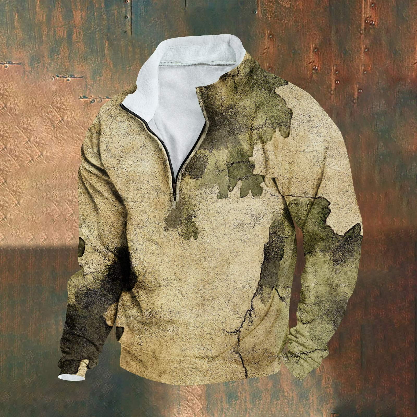 Aimik Hanes Men's Camo Sweatshirt Hunting Performance Pullover Stand ...