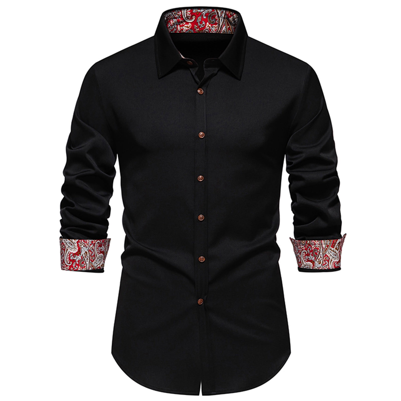 Aimik George Men's Long Sleeve Dress Shirt Regular Fit Button Down ...