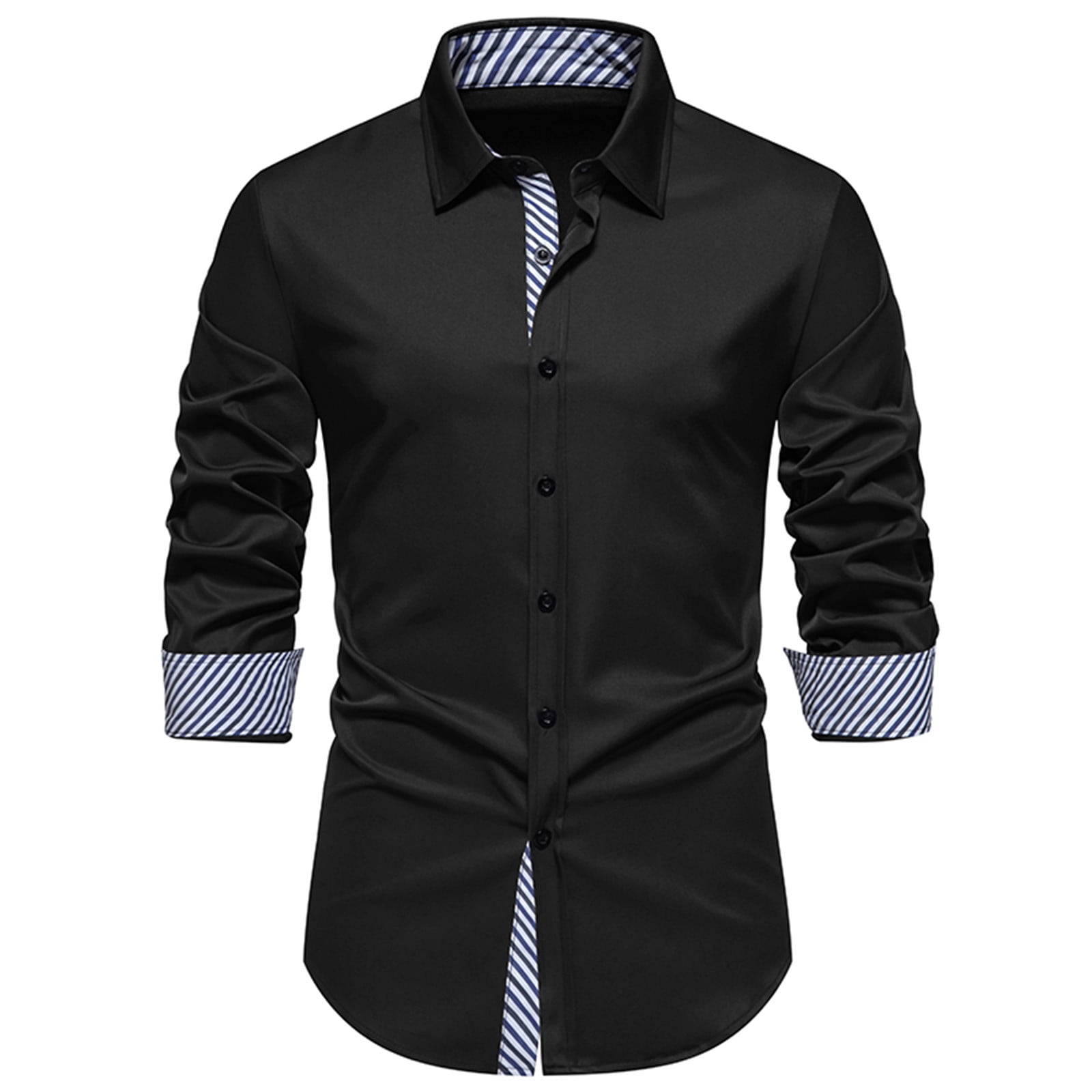 Aimik Hanes Men's Long Sleeve Dress Shirt Regular Fit Button Down ...