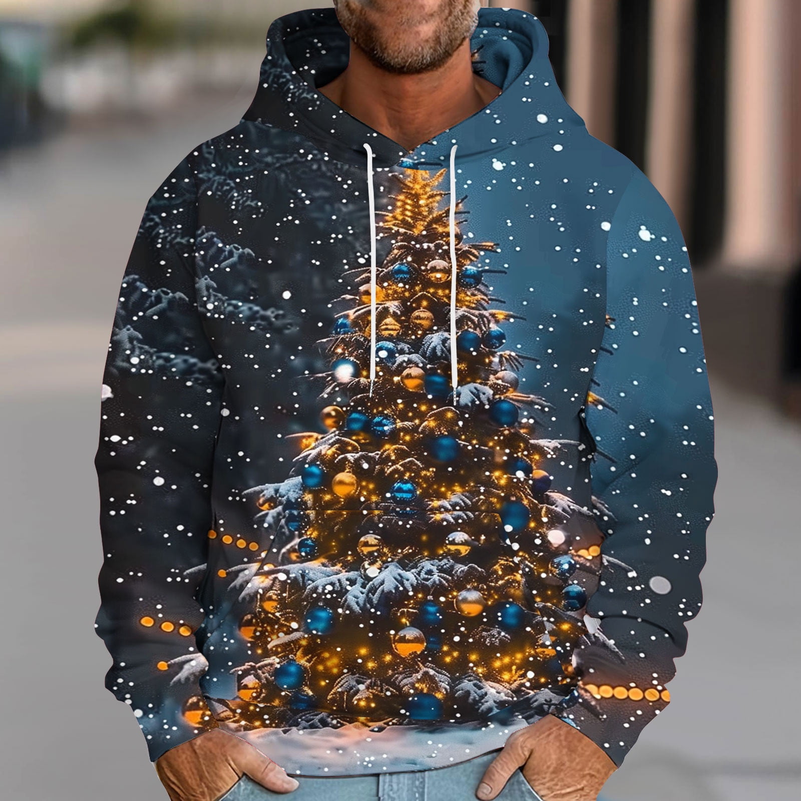 Aimik Hanes Unisex's Ugly Christmas Jumper Sweater Printed Pullover,3D ...