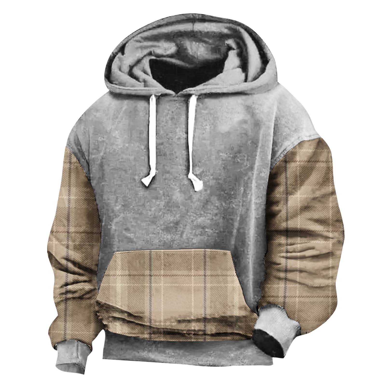 Aimik Men's Pullover Hoodie Thick Sherpa Lined Kangaroo Pocket Winter ...