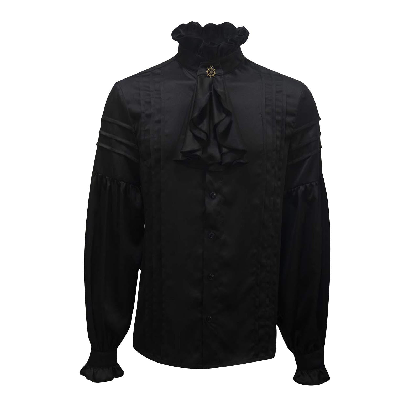 Aimik Hanes Mens Vampire Shirt,Pirate Style Renaissance Victorian ...