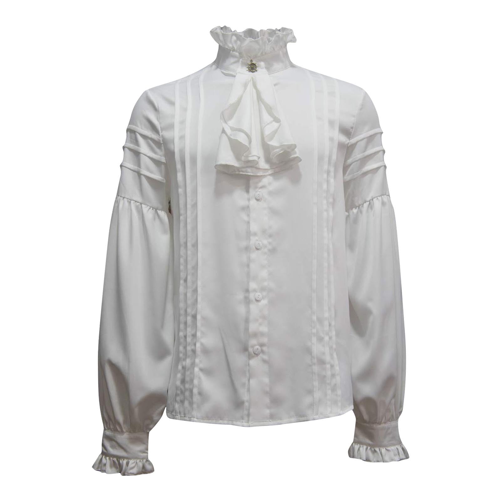 Aimik Hanes Mens Vampire Shirt,Pirate Style Renaissance Victorian ...