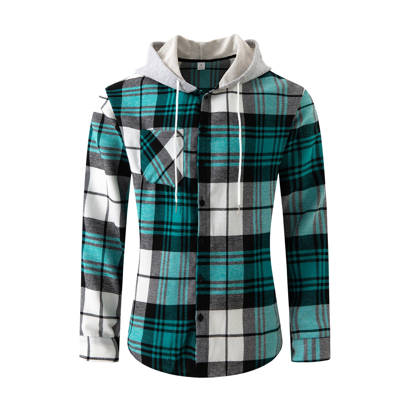 Aimik Men's Flannel Shirts Long Sleeve Button Down Flannel Shirt Jacket ...
